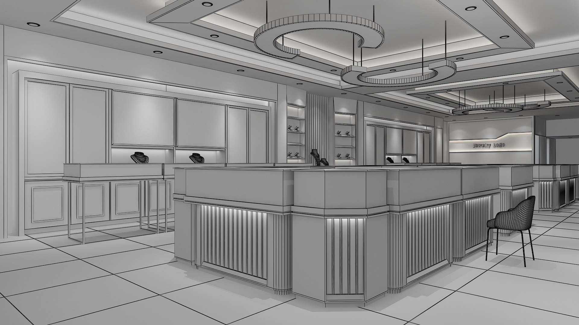3D Model Jewelry Store Collection 01 - TurboSquid 2268343