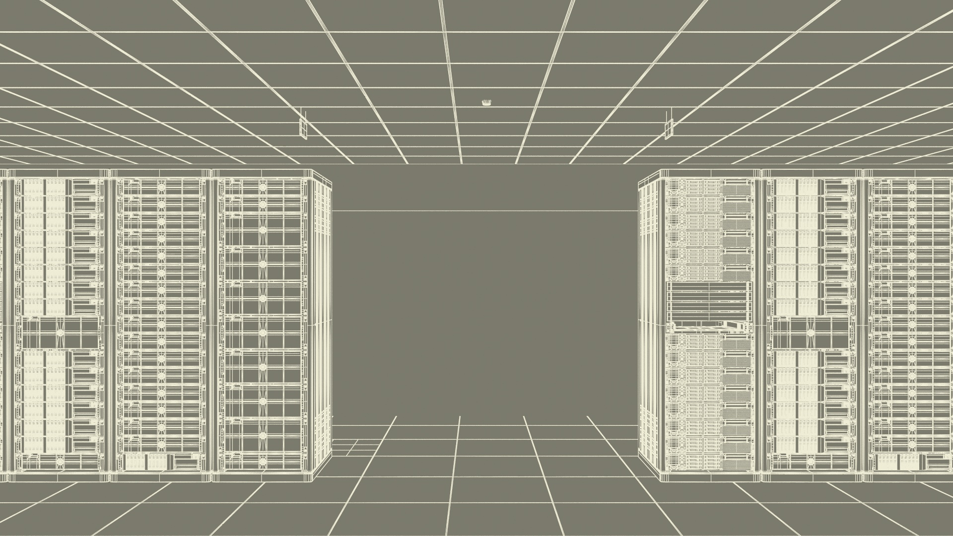 3D Server Data Center With Worker Model - TurboSquid 2284148