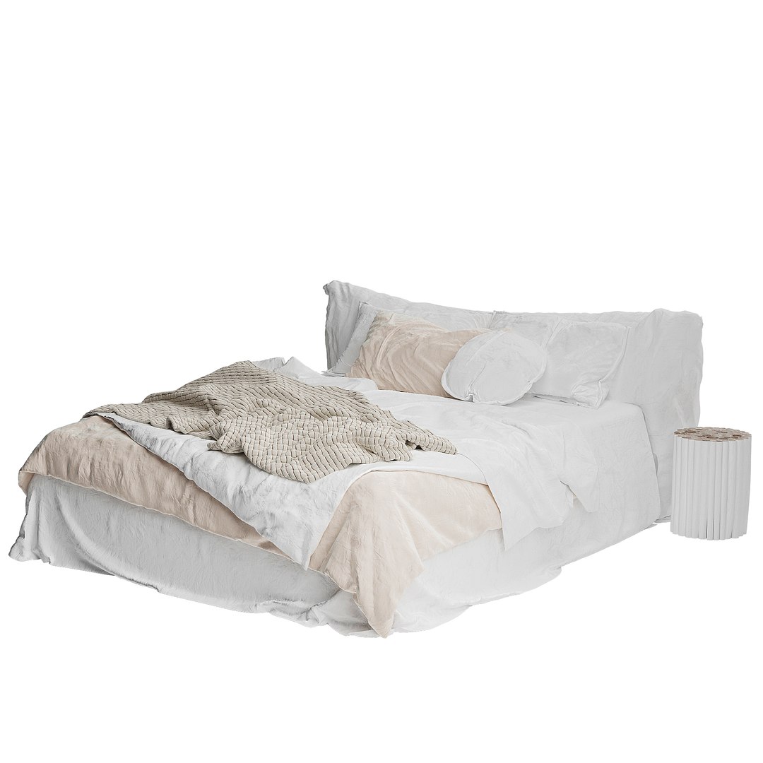 3D Magic Linen Bed - TurboSquid 2396823