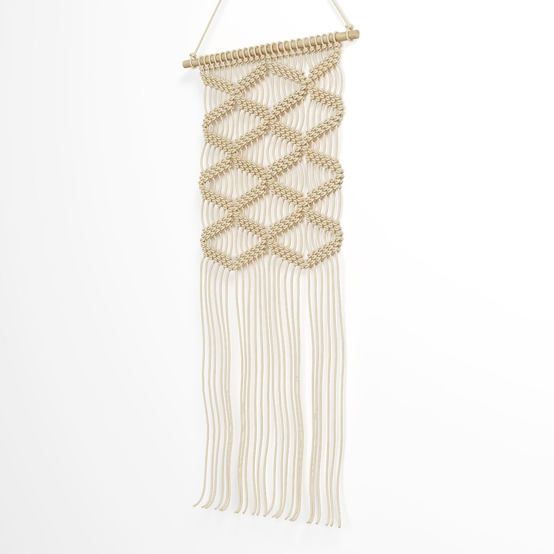 Macrame Wall Hanging 3D Model - TurboSquid 1465778