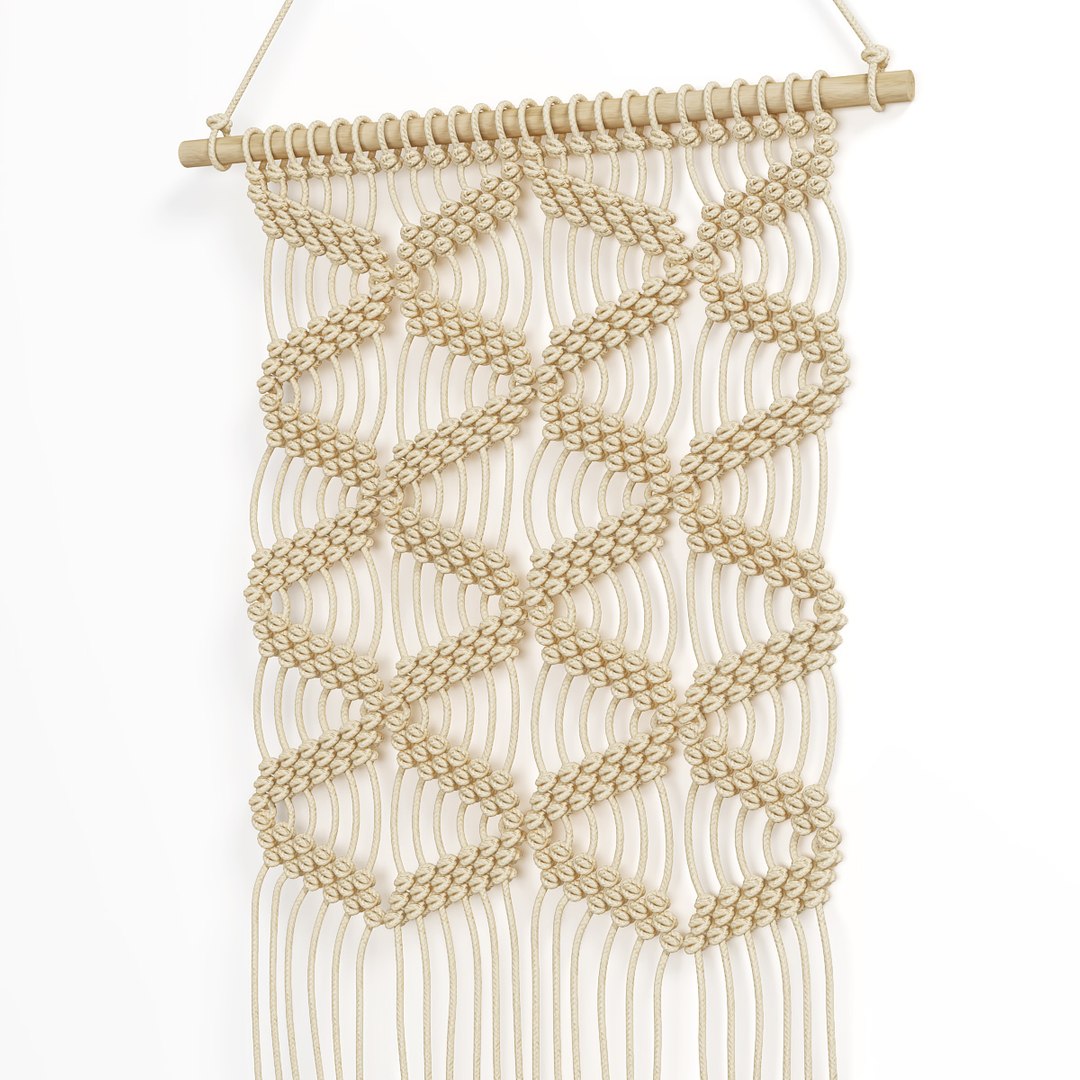 Macrame Wall Hanging 3D Model - TurboSquid 1465778