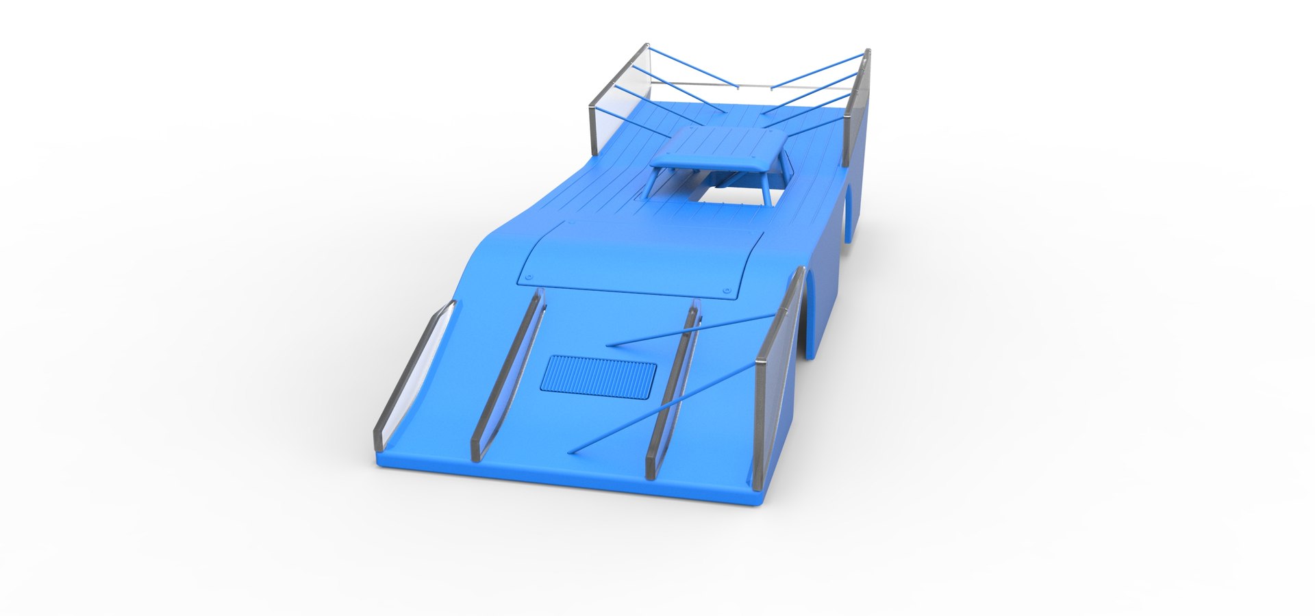 3D Shell Of Vintage Outlaw Dirt Late Model Race Car Scale 1 To 25 ...