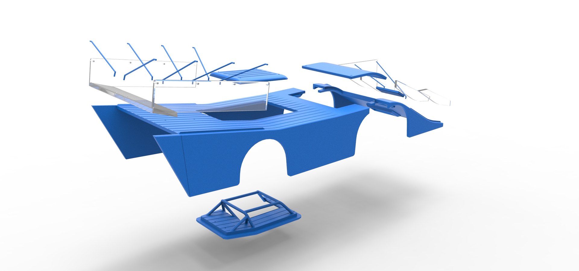 3D Shell Of Vintage Outlaw Dirt Late Model Race Car Scale 1 To 25 ...