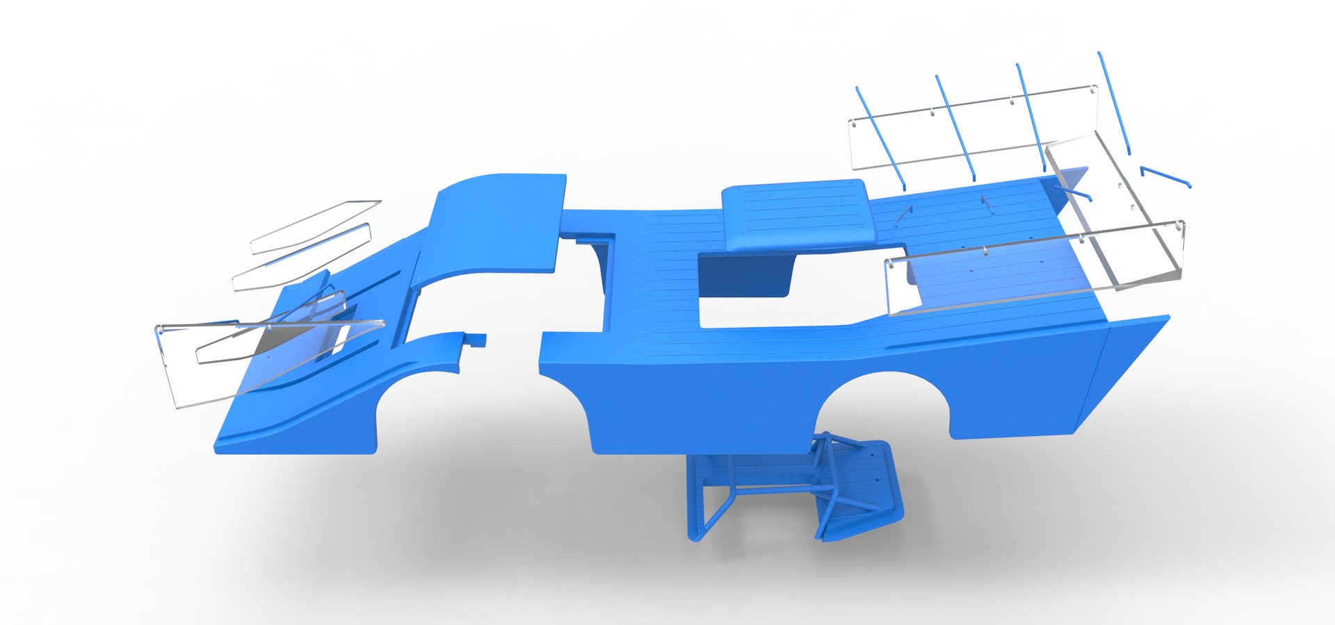 3D Shell Of Vintage Outlaw Dirt Late Model Race Car Scale 1 To 25 ...