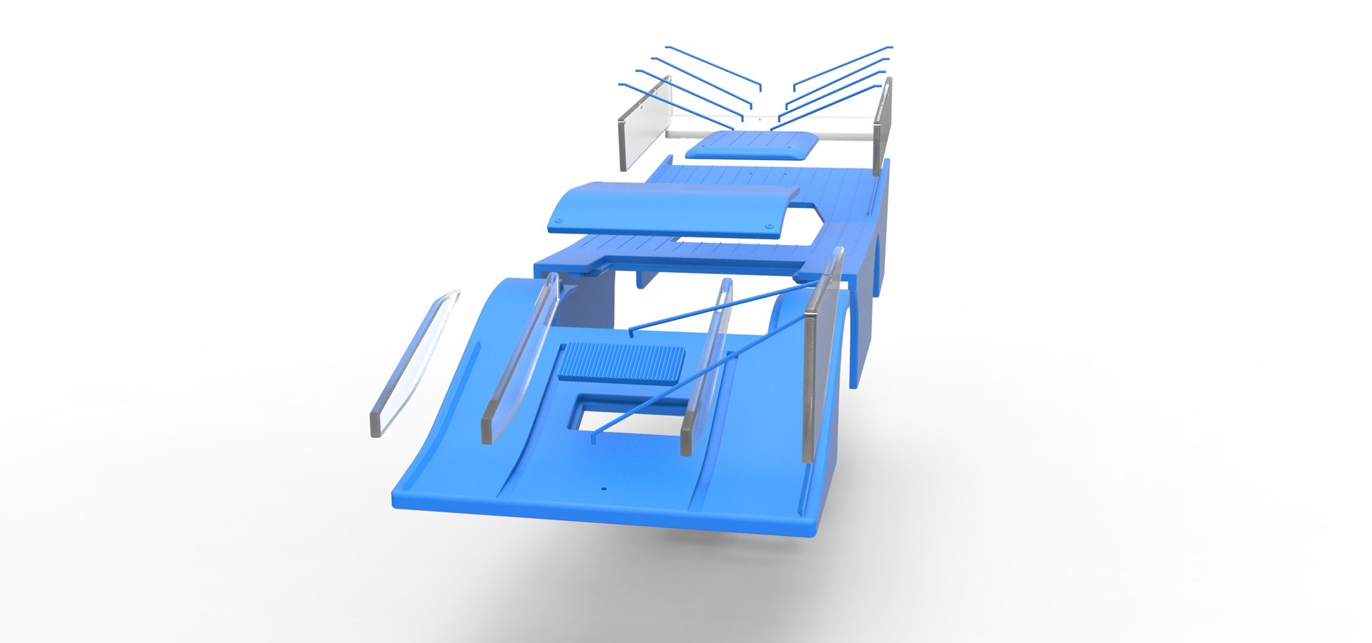 3D Shell Of Vintage Outlaw Dirt Late Model Race Car Scale 1 To 25 ...