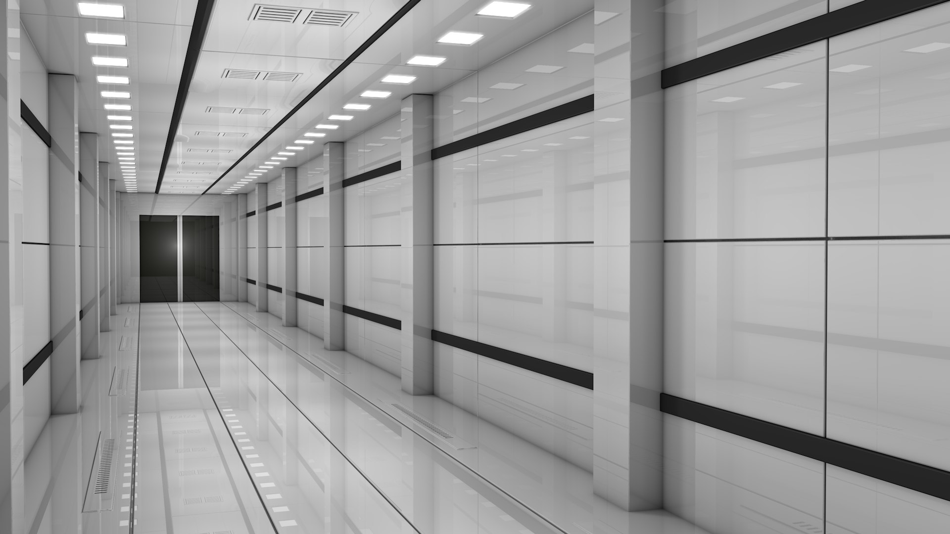 3D Apartment Corridor - TurboSquid 2049691