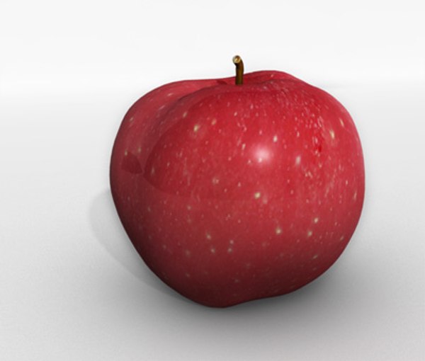 apple fruit 3d model