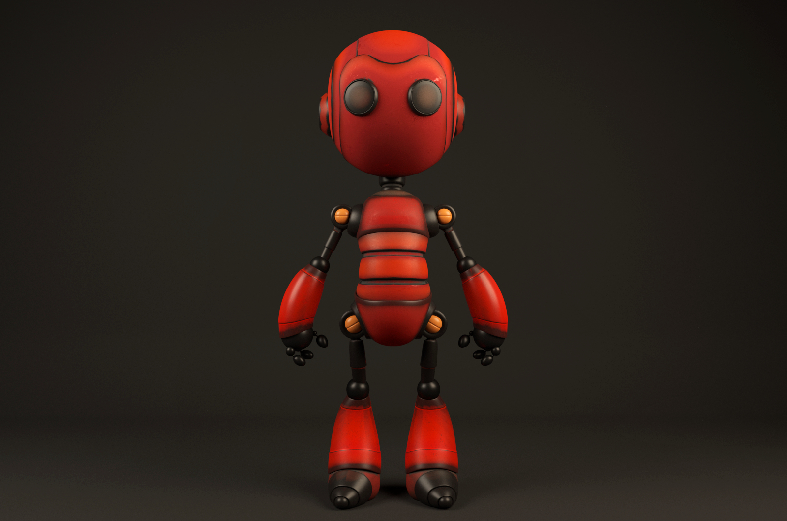 modelo 3d Robot rojo gratis - TurboSquid 1296644
