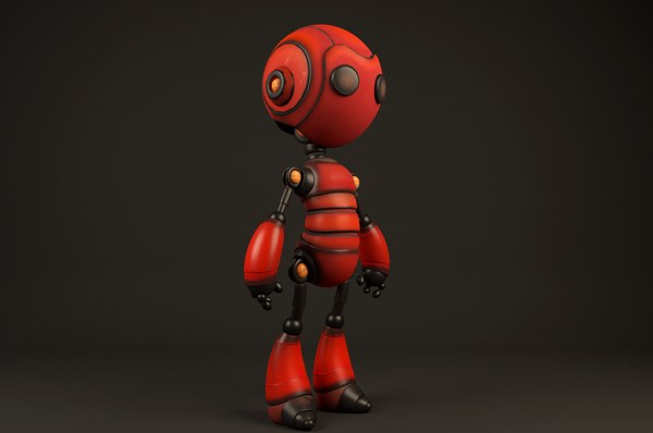 modèle 3D de Robot rouge gratuit - TurboSquid 1296644
