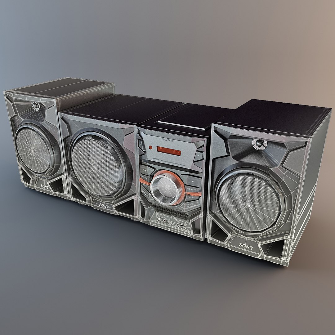 3d Model Sony Mhc Ex900 Double
