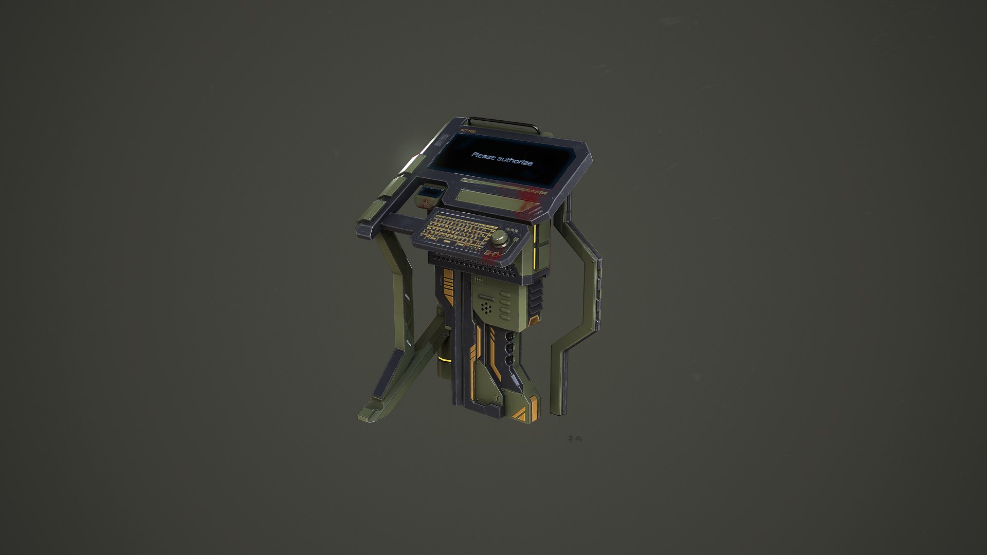 3D Sci-fi Console - TurboSquid 1330771