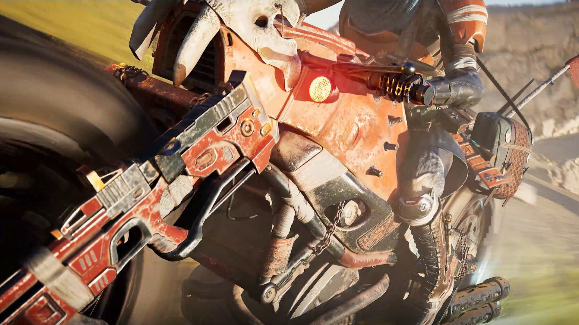 3D Motorcycle Post-Apocalyptic Motorbike 3D Model With Rigs 3D Model ...