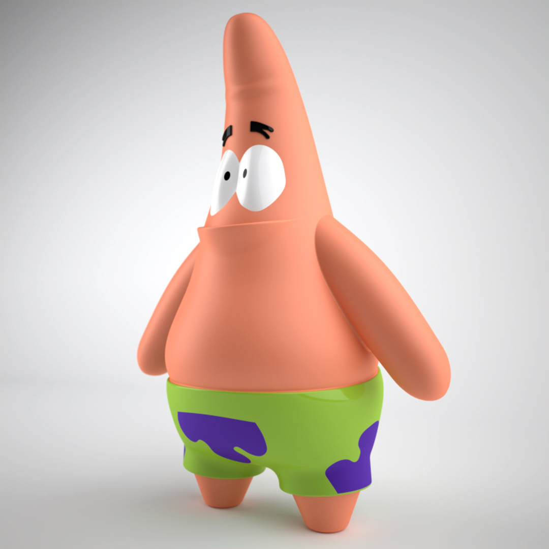 character patrick 3d obj