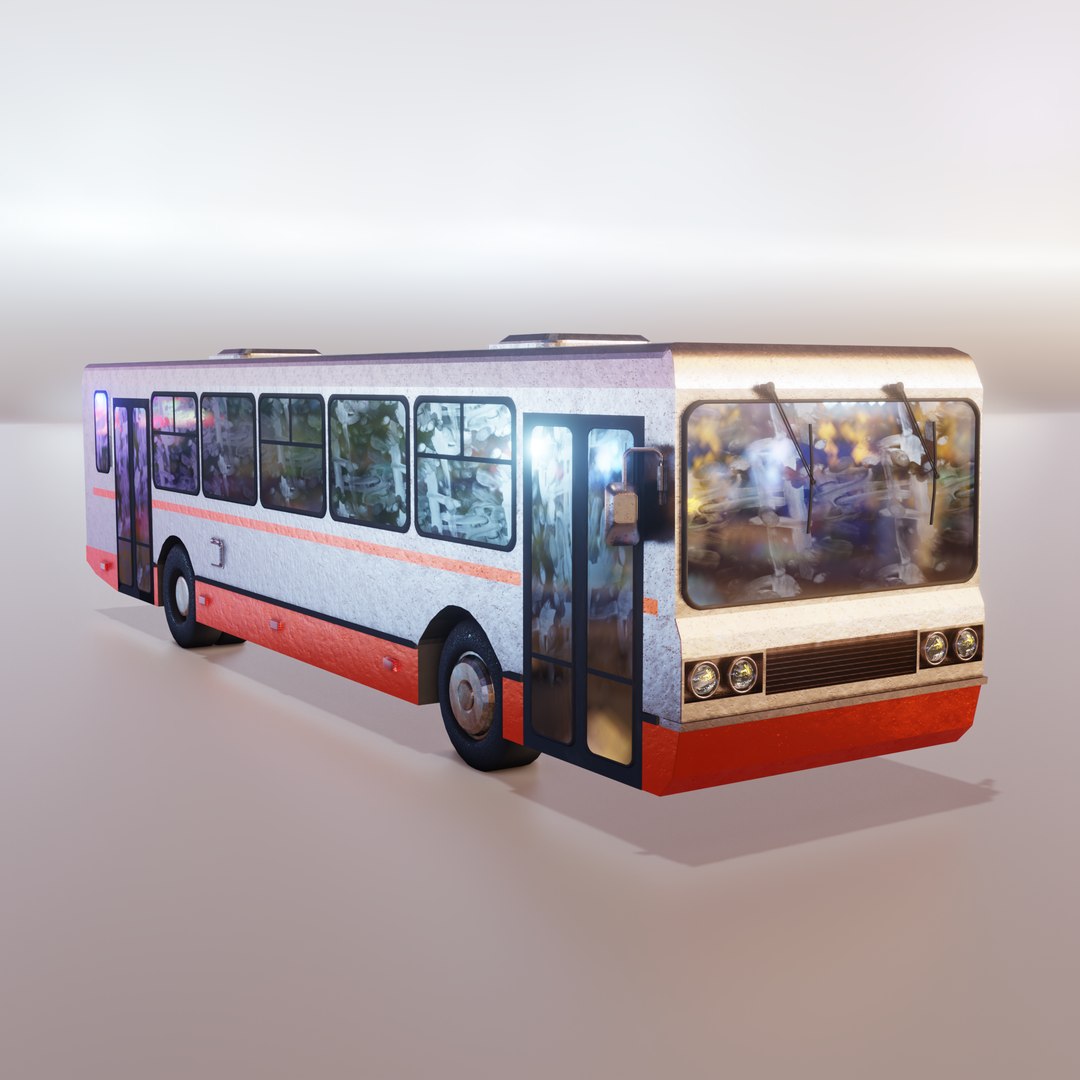 Free 3D old rusty bus - TurboSquid 1597853