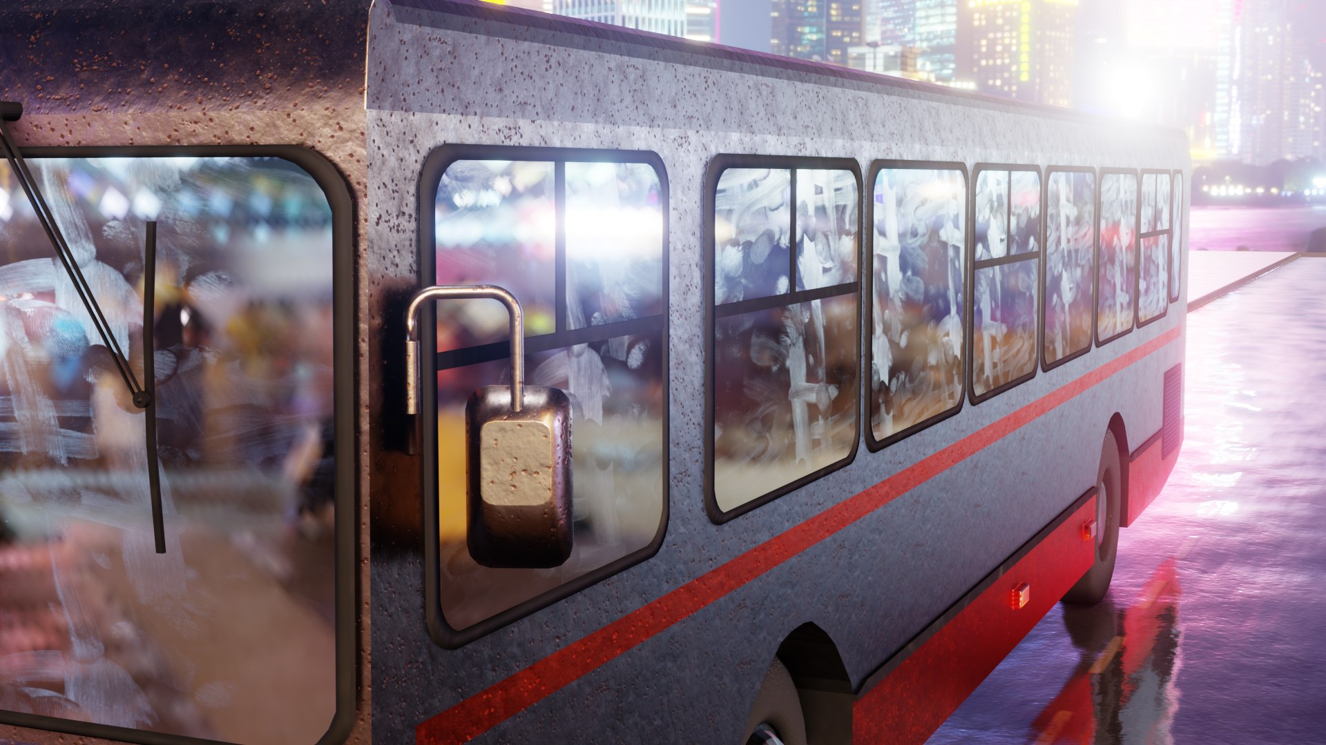 Free 3D Old Rusty Bus - TurboSquid 1597853