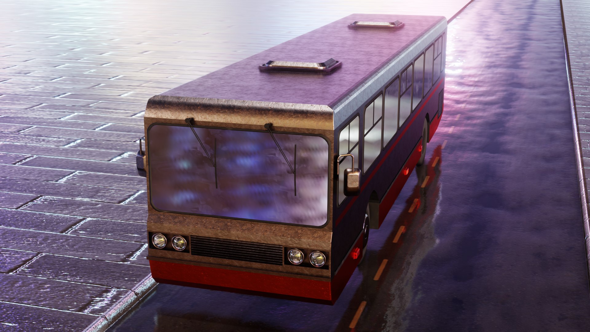 Free 3D Old Rusty Bus - TurboSquid 1597853