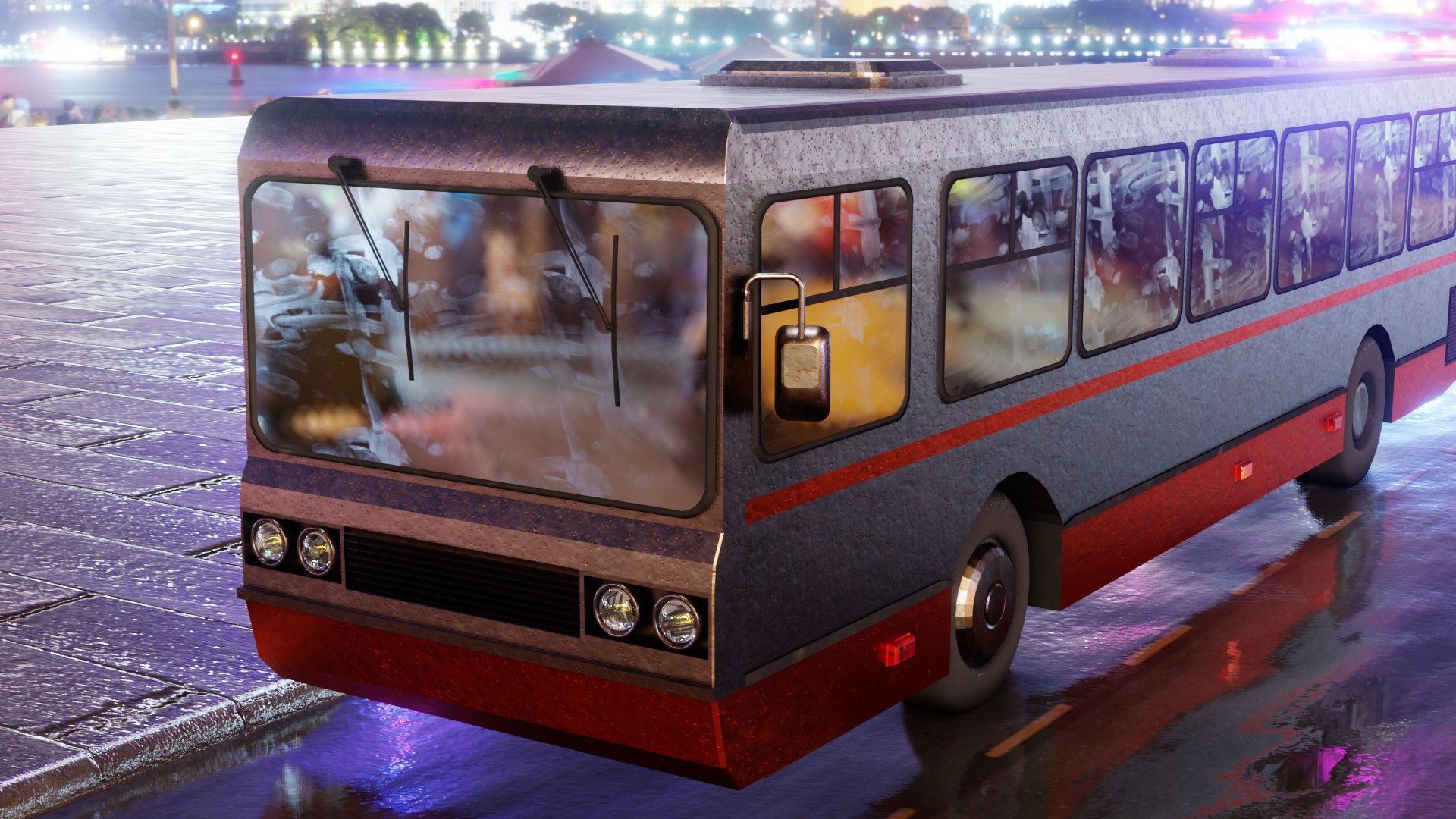 Free 3D old rusty bus - TurboSquid 1597853