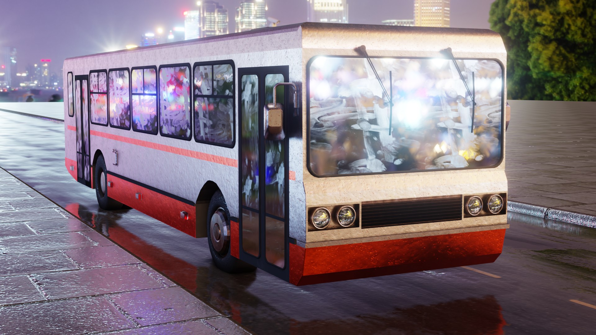 Free 3D Old Rusty Bus - TurboSquid 1597853