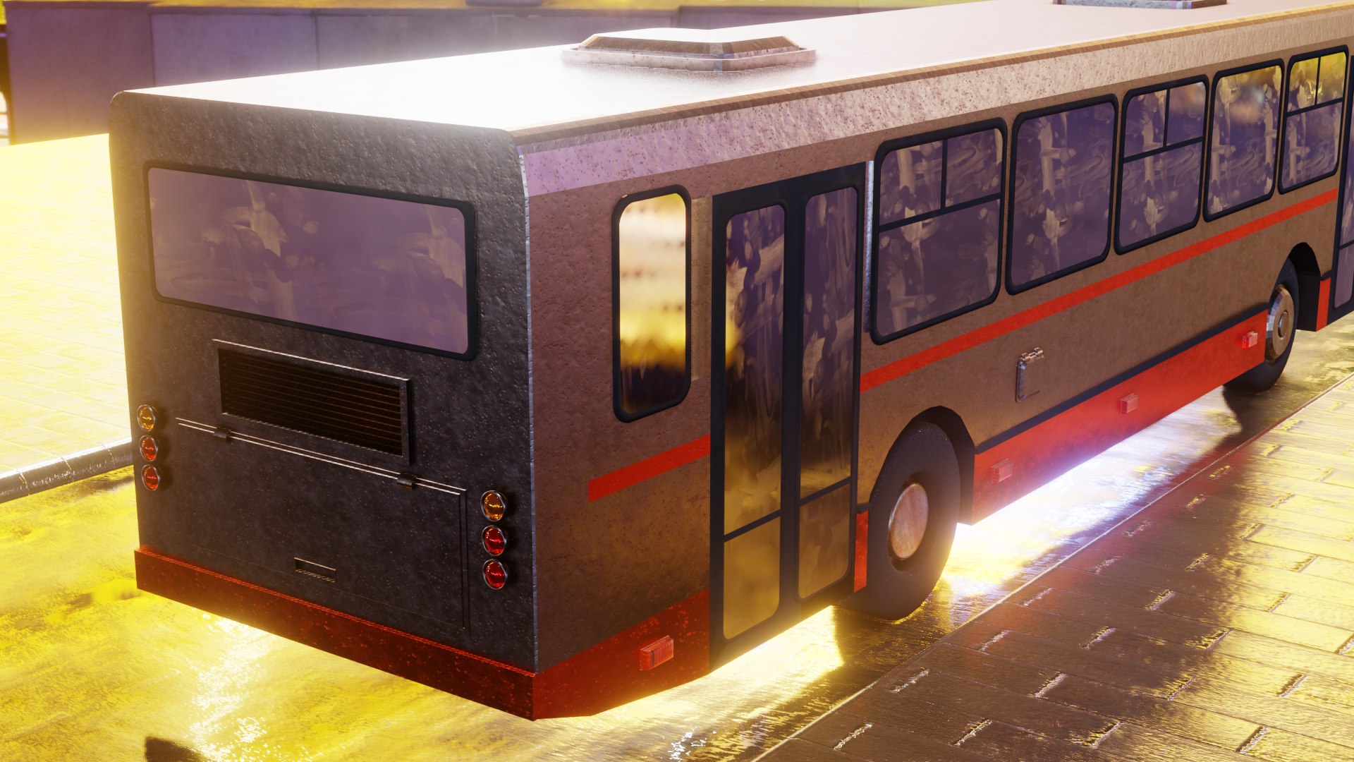 Free 3D Old Rusty Bus - TurboSquid 1597853