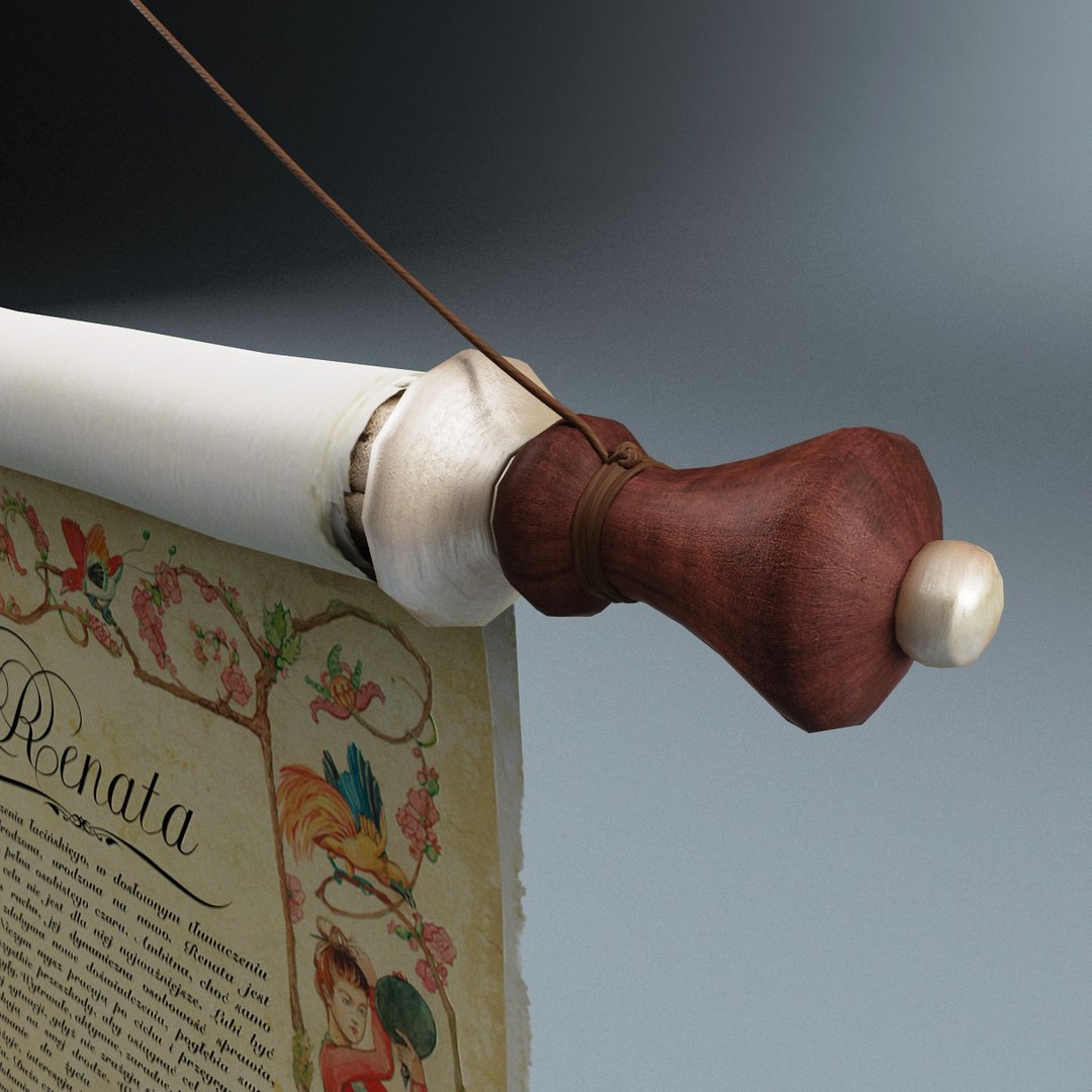 3ds Max Ancient Scroll