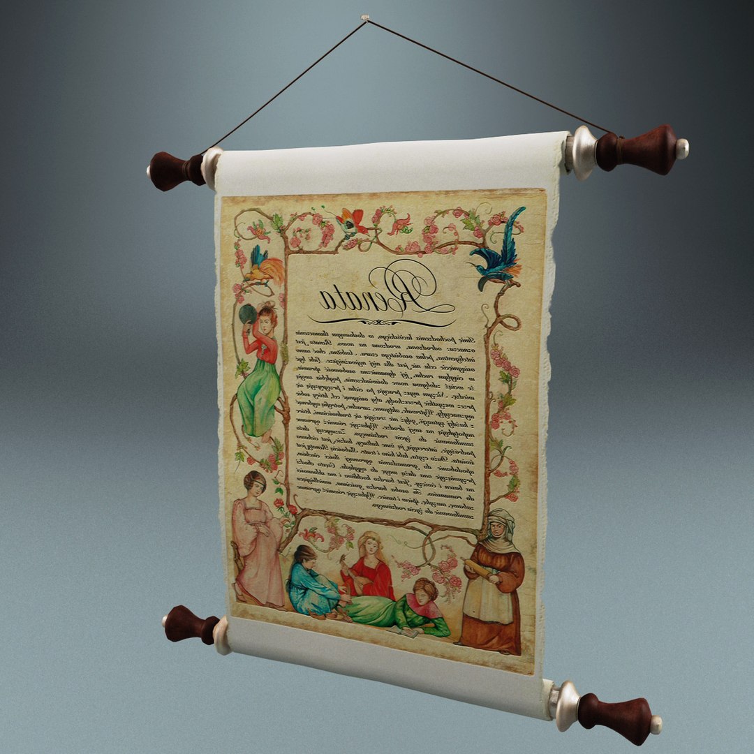 3ds Max Ancient Scroll