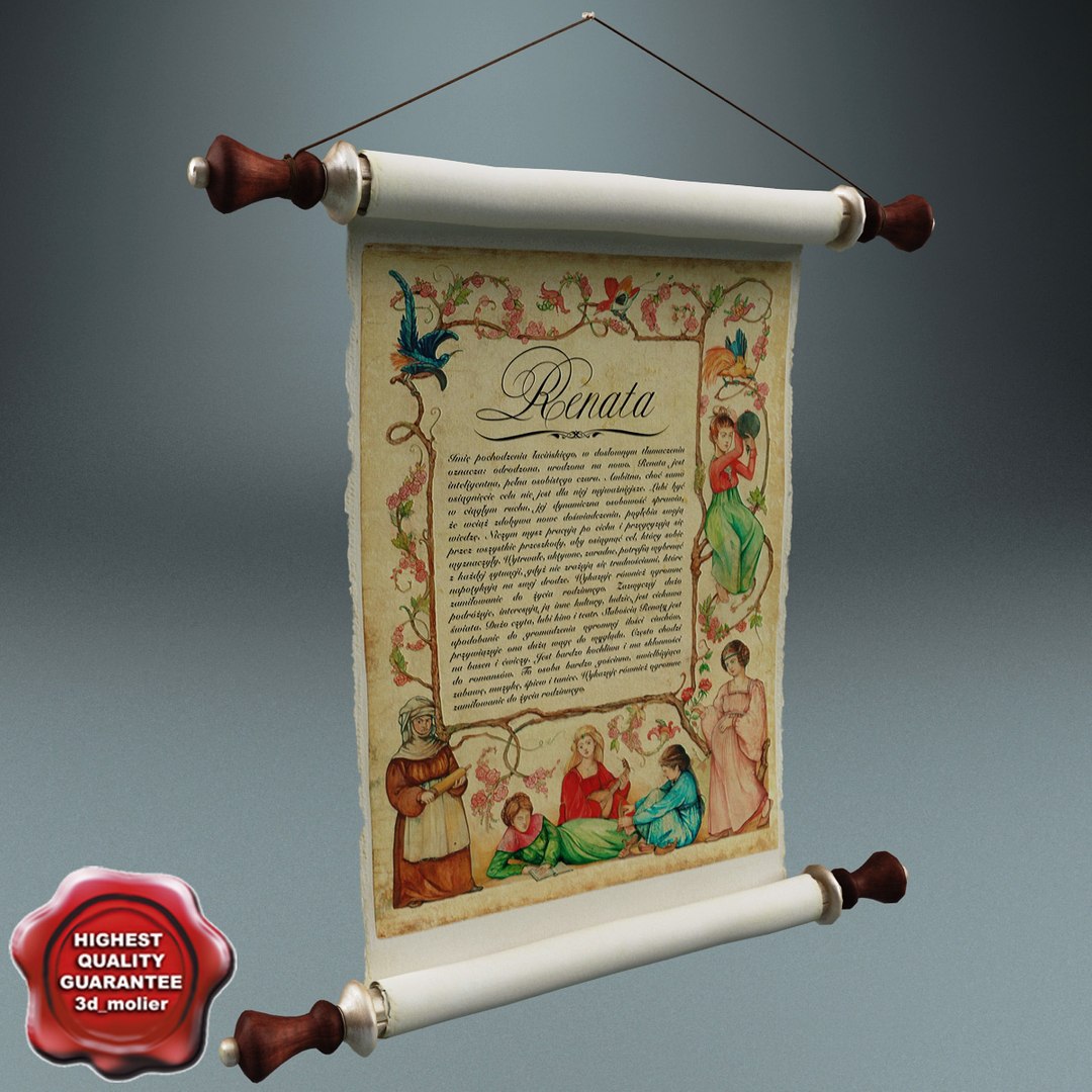 3ds Max Ancient Scroll