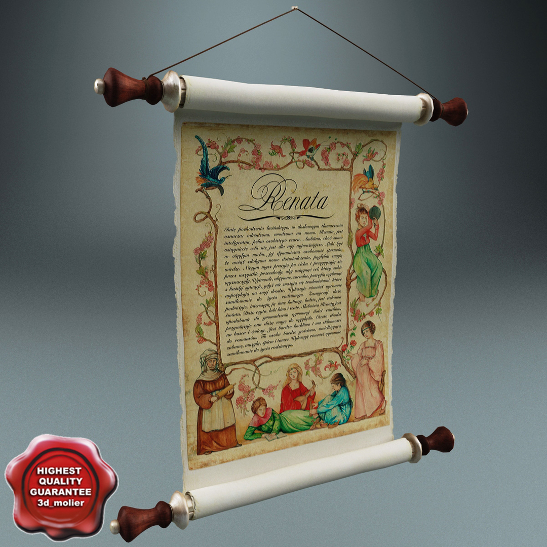 3ds max ancient scroll