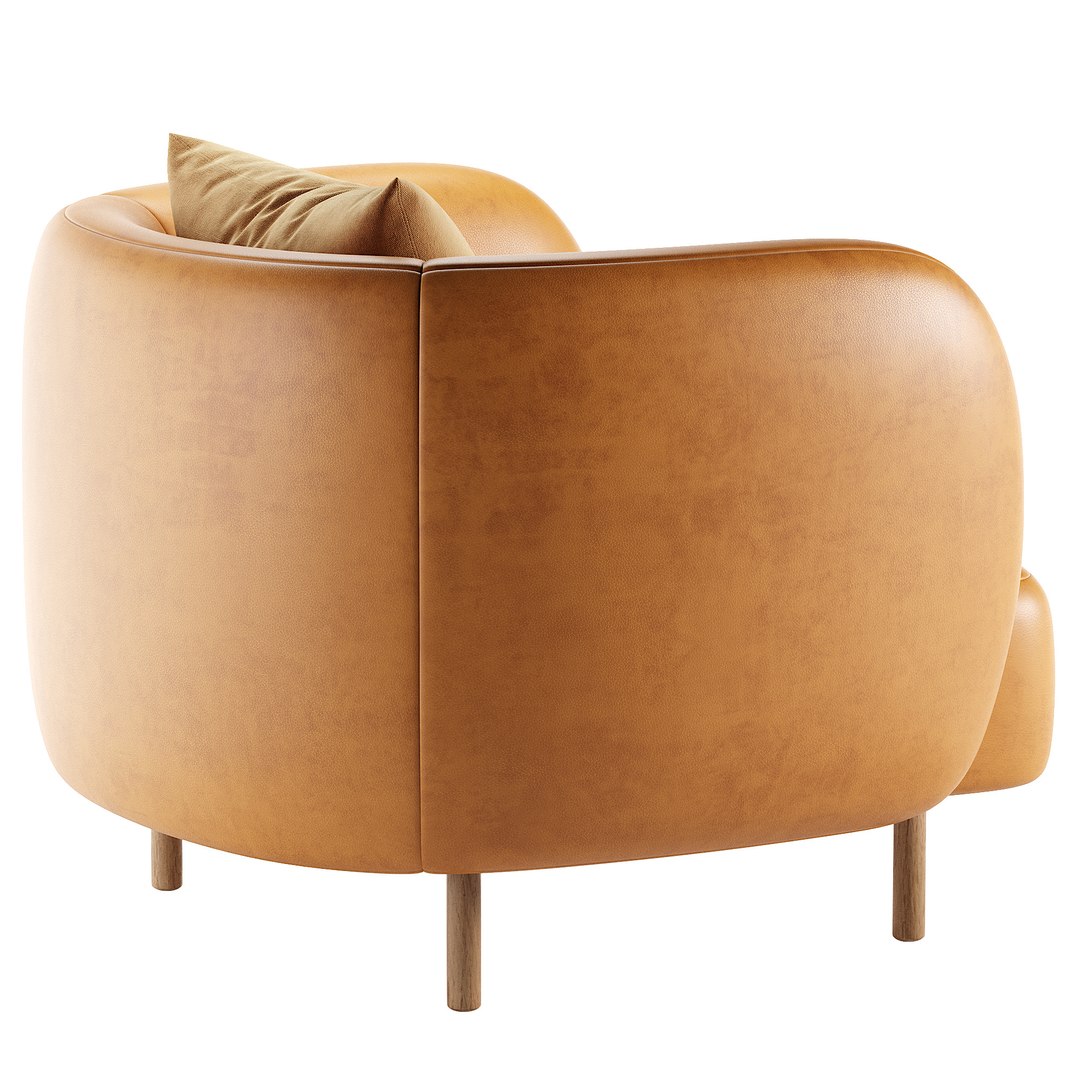 3D Model Gina Lounge Chair 2015 - TurboSquid 2245903