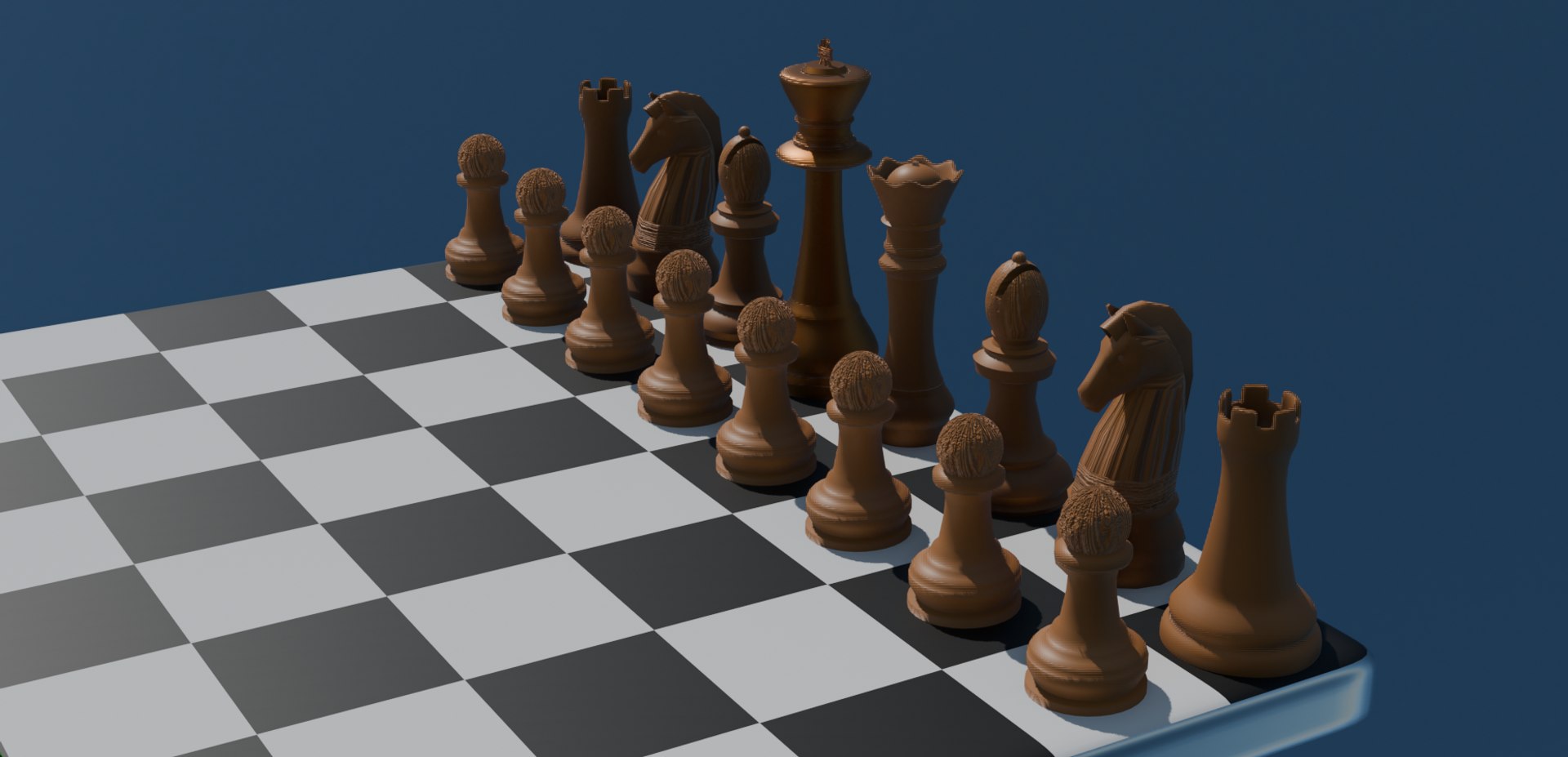 Game Ready Chess Set Low Poly Unity Unreal 3D Model - TurboSquid 2517384