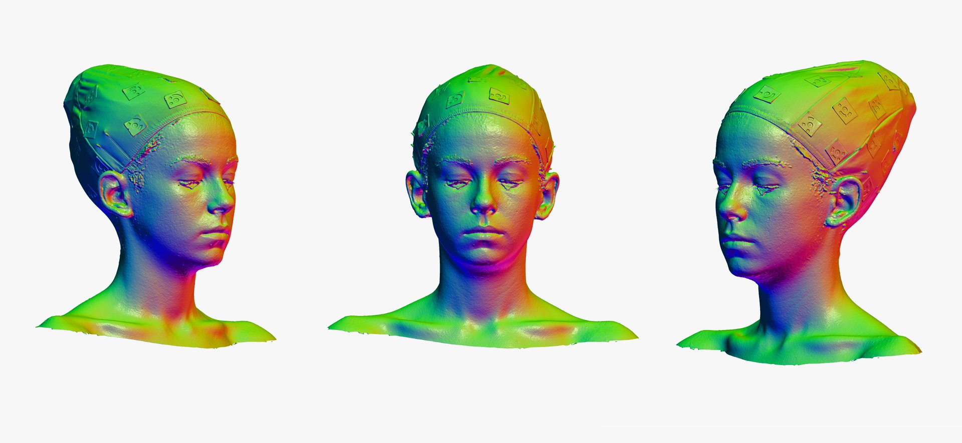 3D Model Rhea Human Head Eyes - TurboSquid 1665490