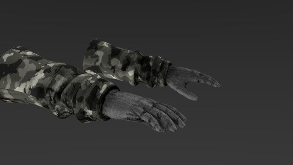 3d model hands first-person