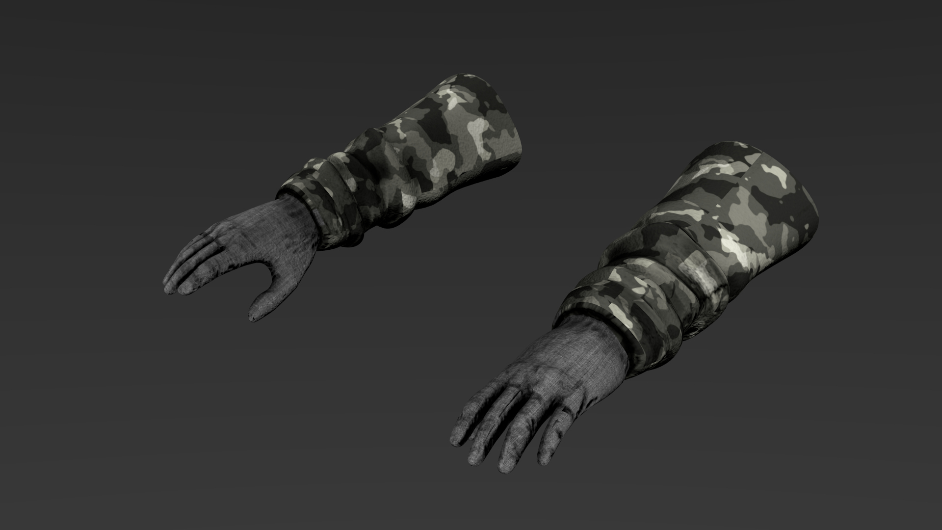 3d model hands first-person