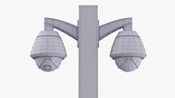 modelo 3d Poste de cámaras de seguridad - TurboSquid 2041467