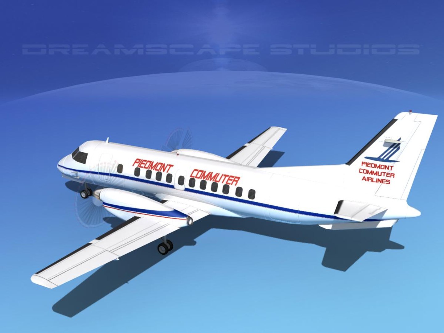 Cockpit Saab 3d Model