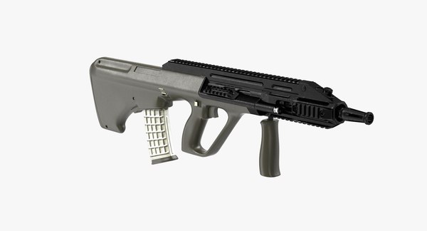 modelo 3d Rifle de Bullpup austriaco Steyr AUG A3 Verde - TurboSquid ...