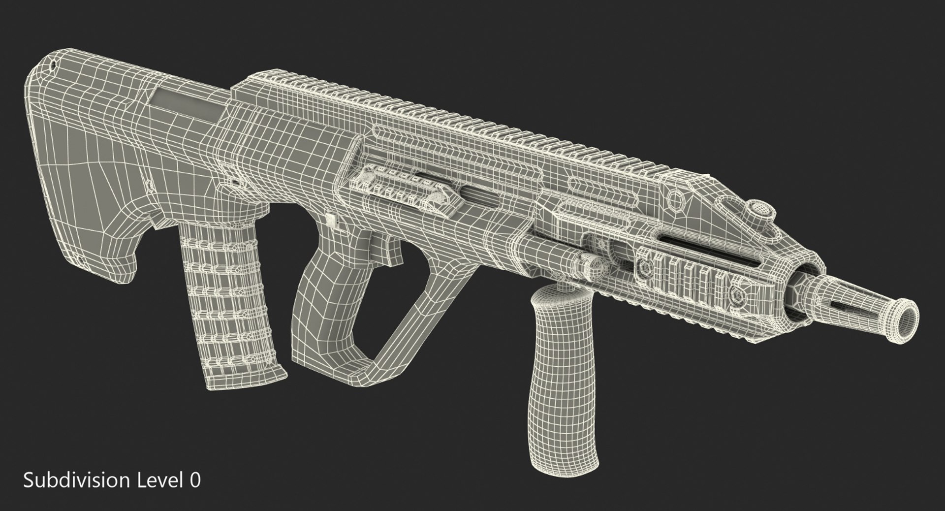 3D Austrian Bullpup Rifle Steyr Aug Model - TurboSquid 1158412