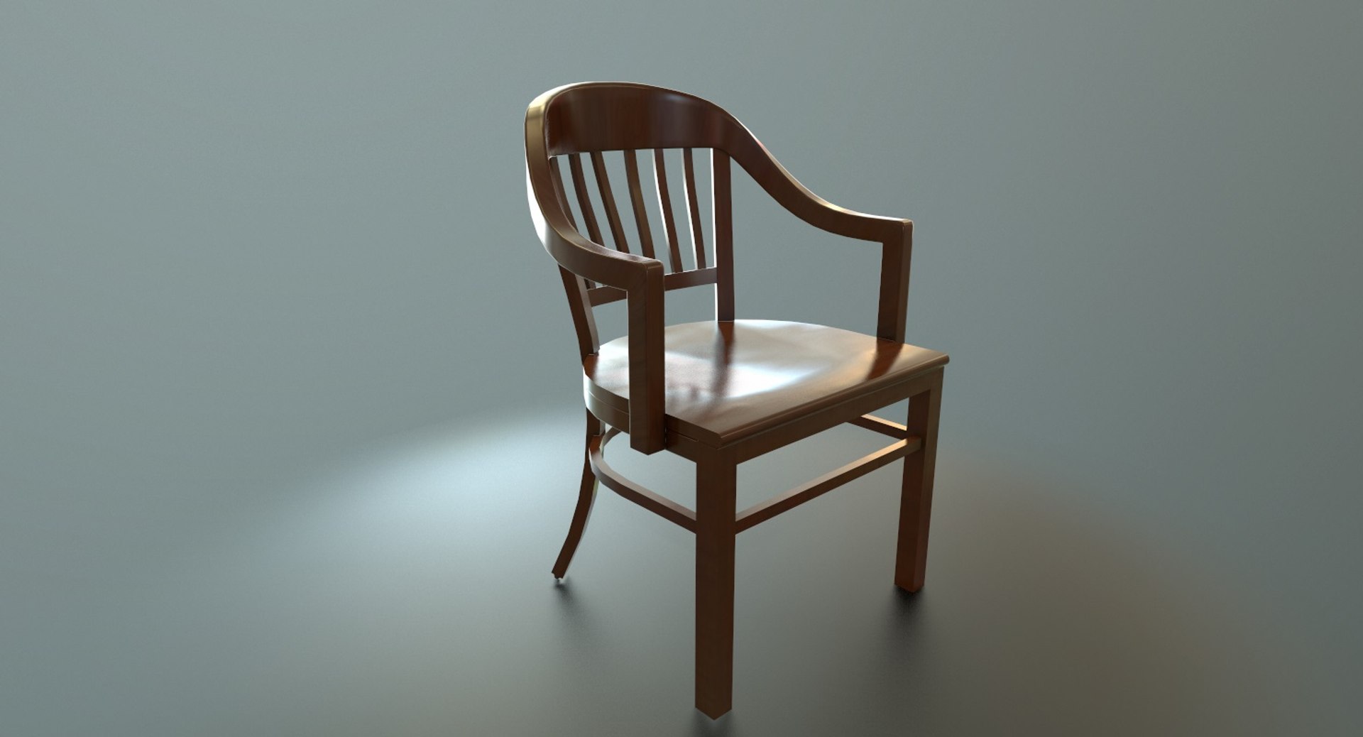 3D model vintage banker chair - TurboSquid 1200366