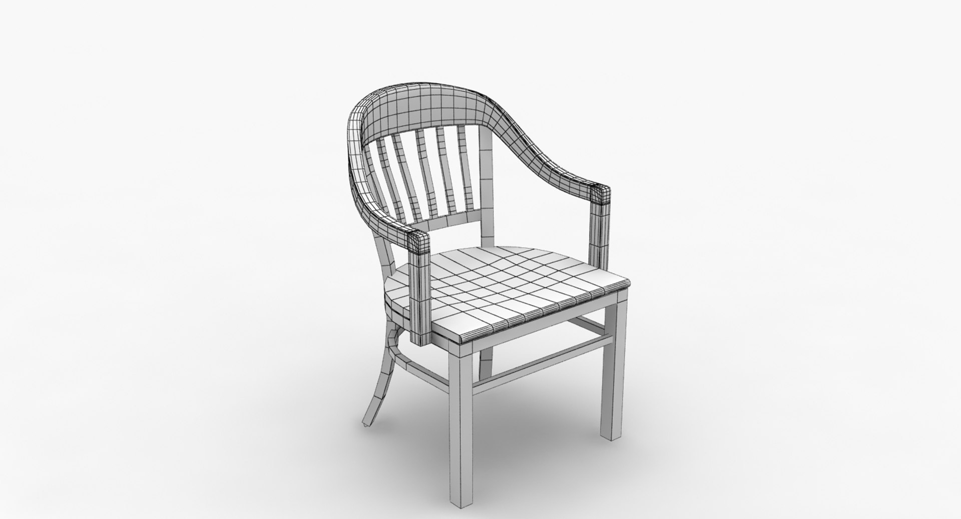 3D model vintage banker chair - TurboSquid 1200366