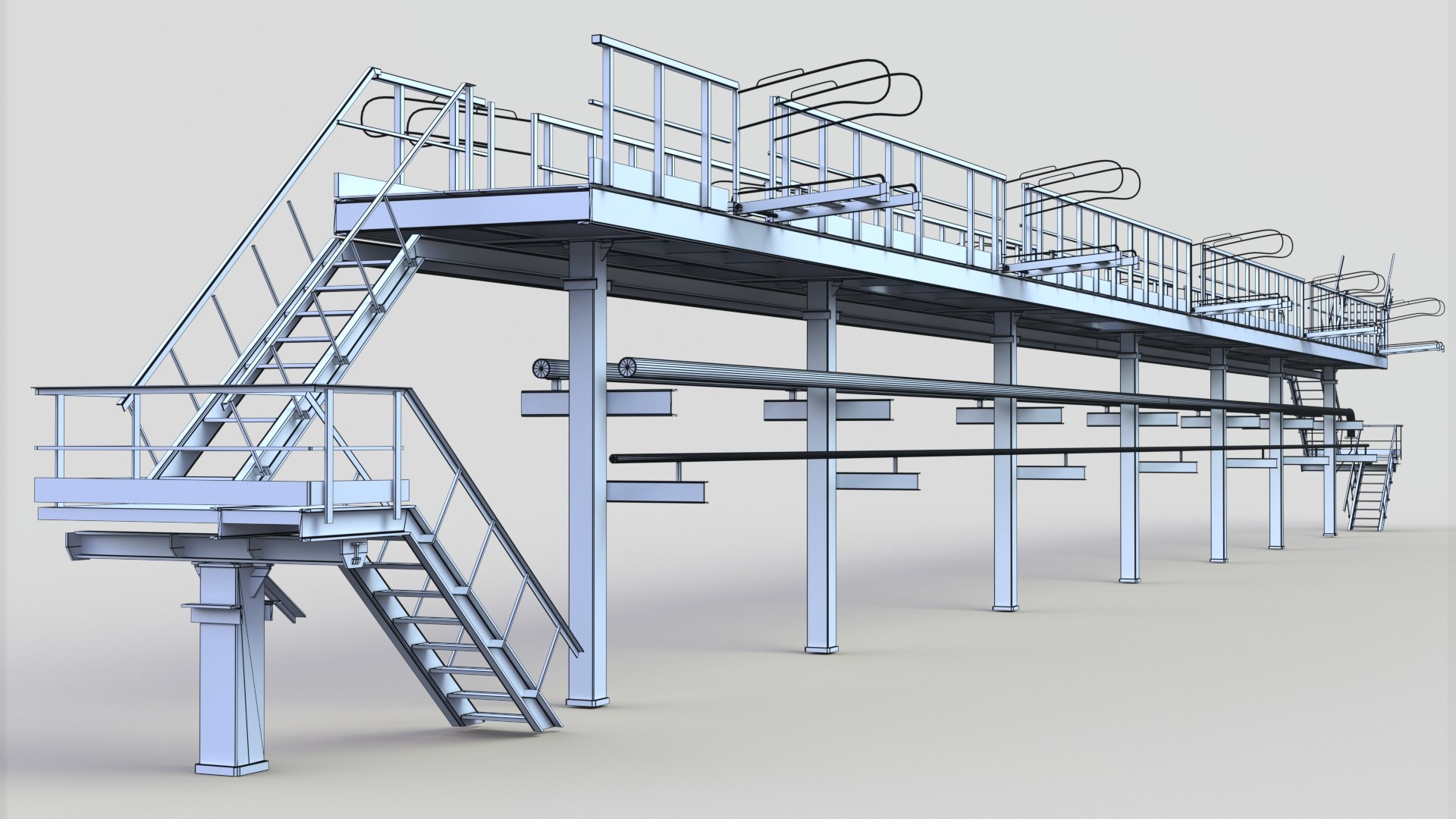 3D Staircase Model - TurboSquid 1804395