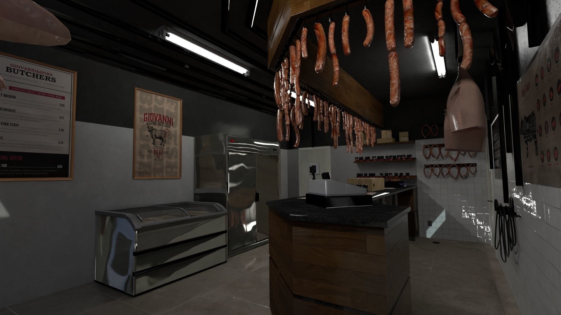 3D Butcher Shop - TurboSquid 2212220
