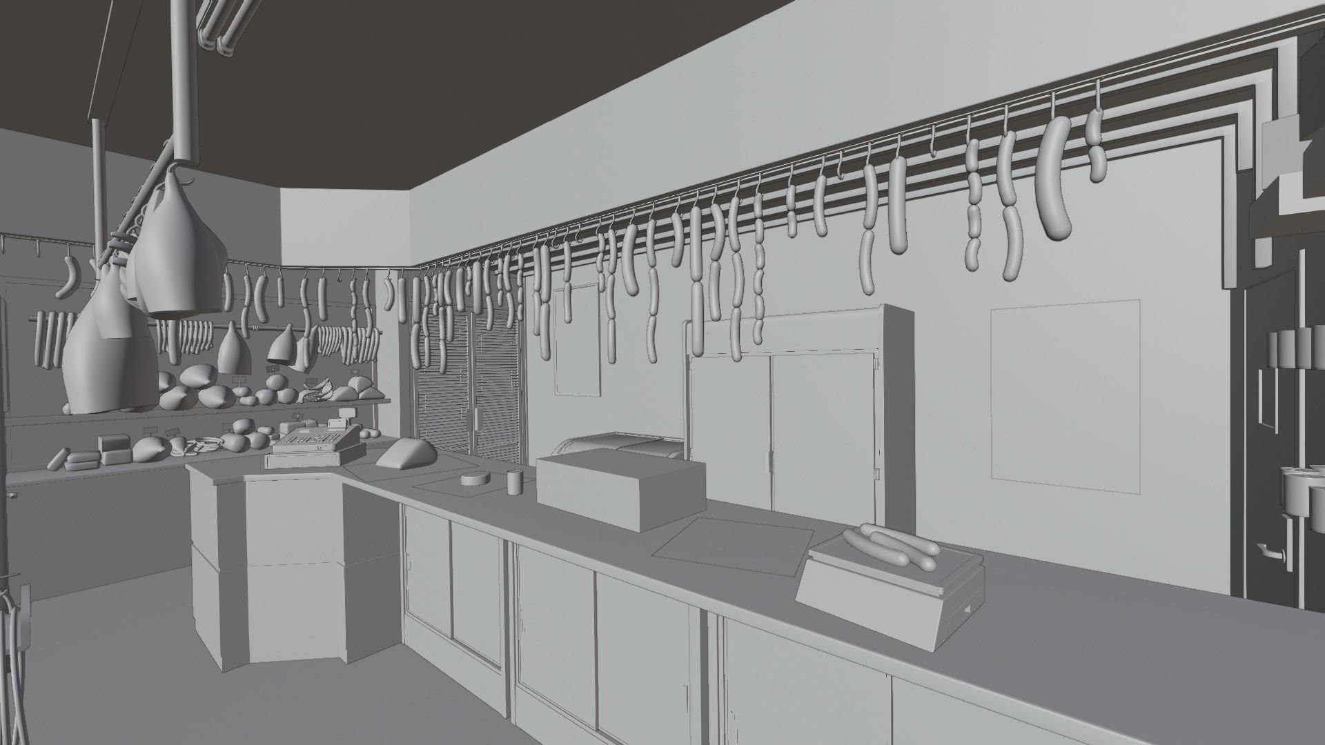 3D Butcher Shop - TurboSquid 2212220