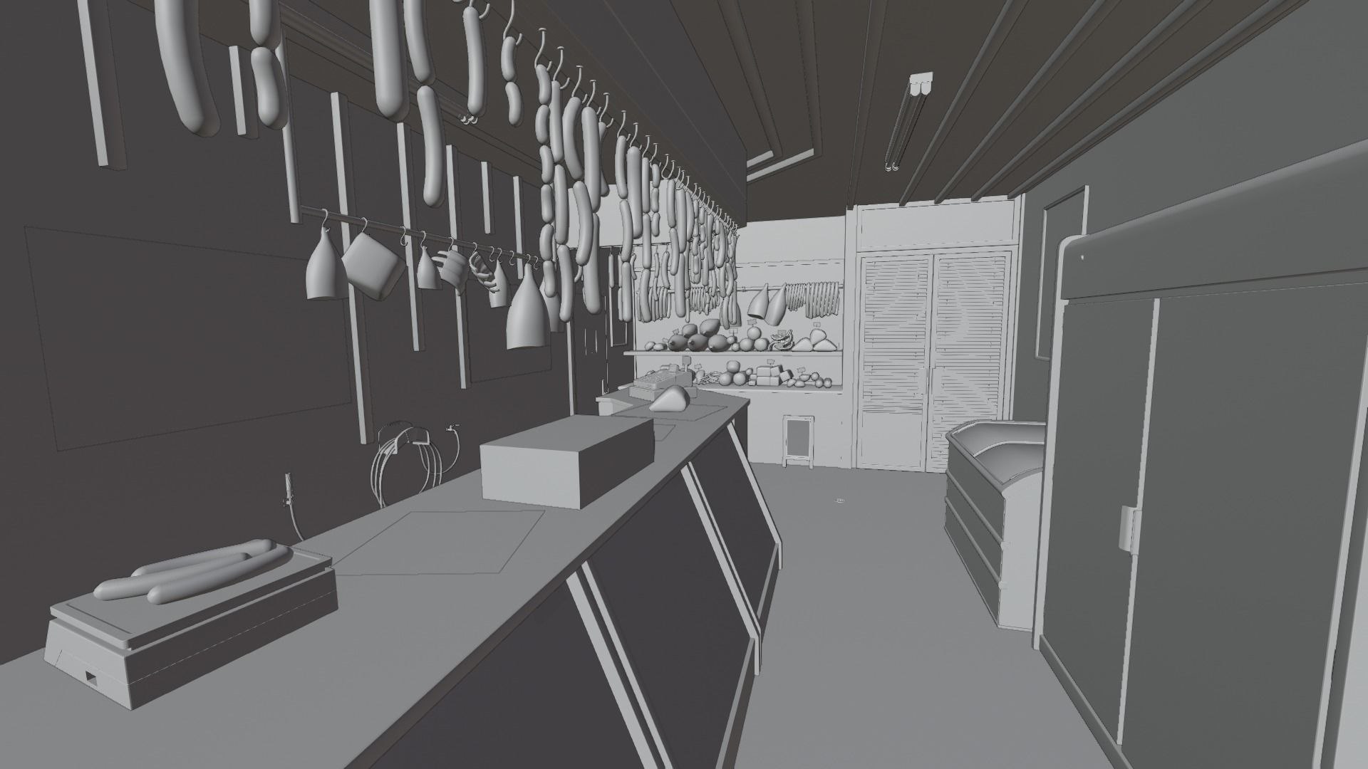 3D Butcher Shop - TurboSquid 2212220
