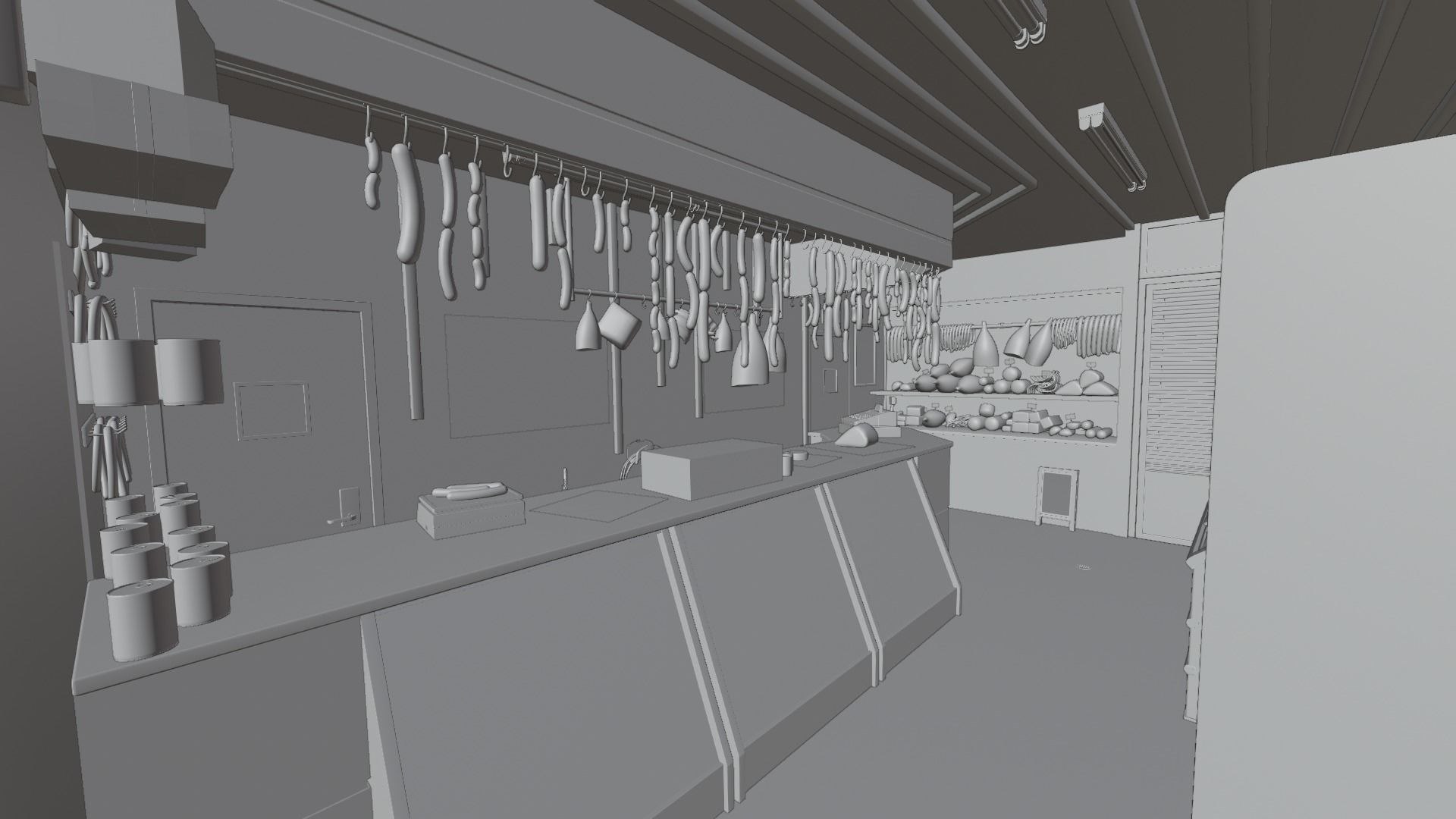 3D Butcher Shop - TurboSquid 2212220