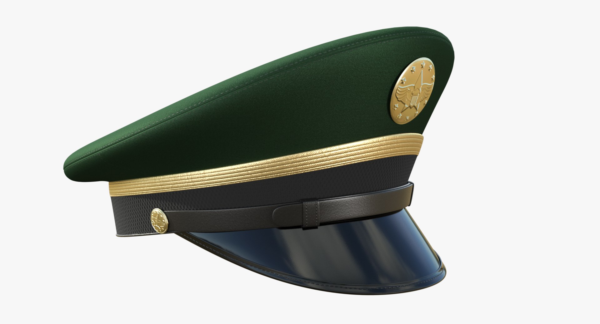 3D Army Service Cap - TurboSquid 1447136