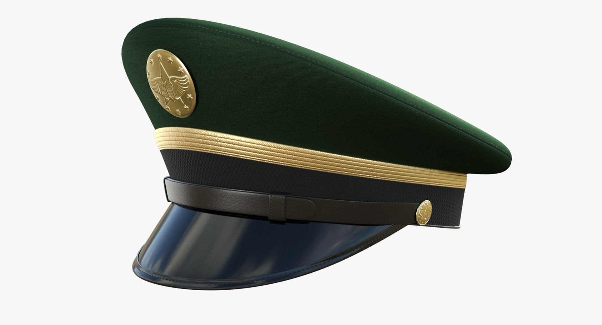 3D Army Service Cap - TurboSquid 1447136