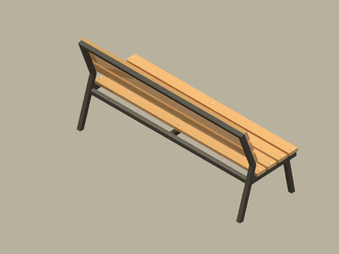 3D Street Bench - TurboSquid 1332967