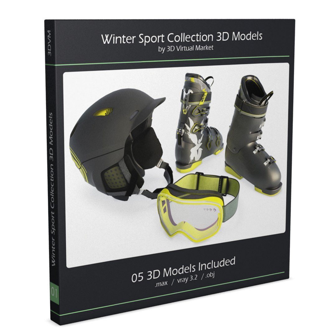 Snow Winter Equipment Ski 3D Model - TurboSquid 1424411