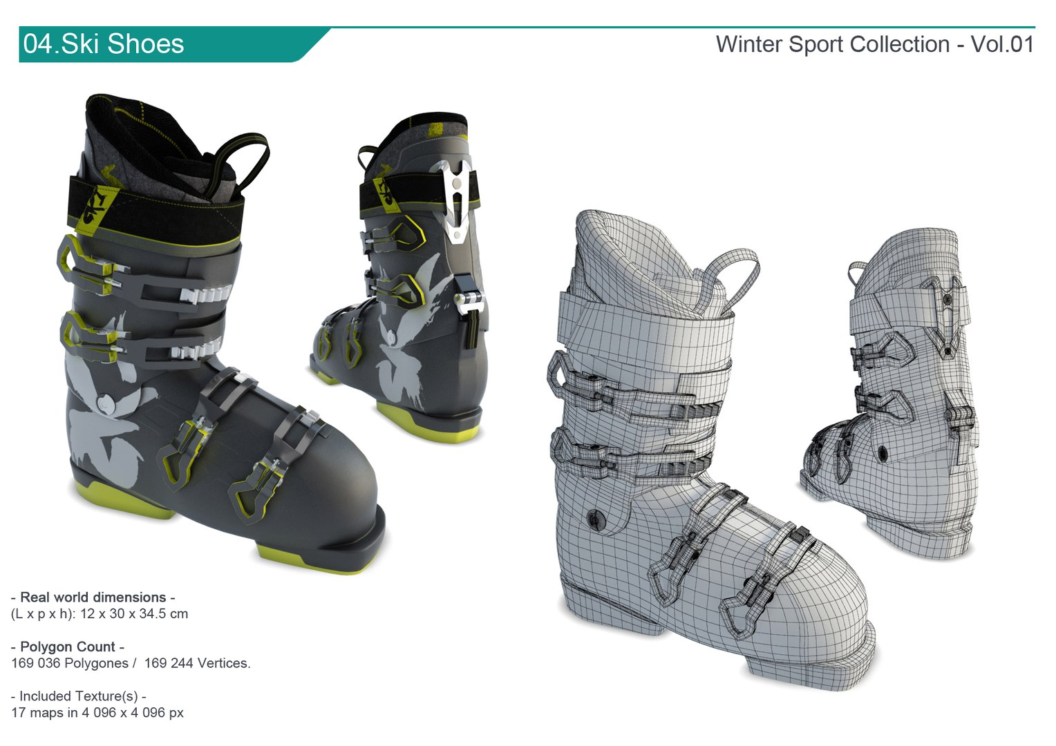 Snow Winter Equipment Ski 3D Model - TurboSquid 1424411