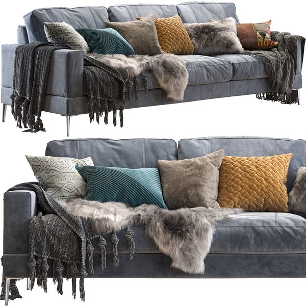 Pohjanmaan capri sofa fur 3D model - TurboSquid 1541251