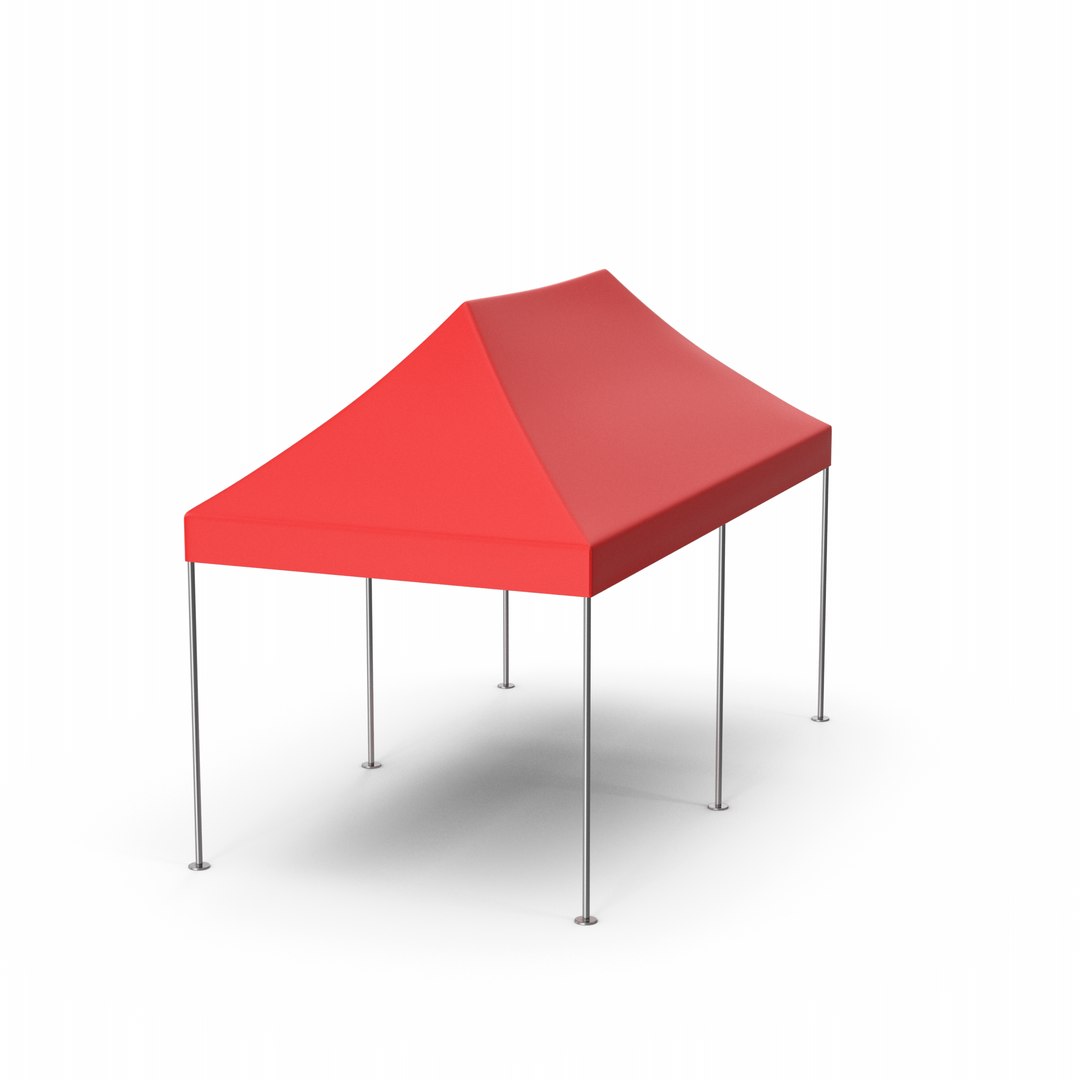 3D Red Event Tent - TurboSquid 2190206